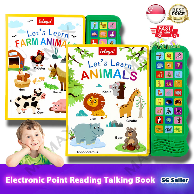 【SG Stock】Let's Learn Animals/Farm Animals 27 Buttons Kids Electronic ...